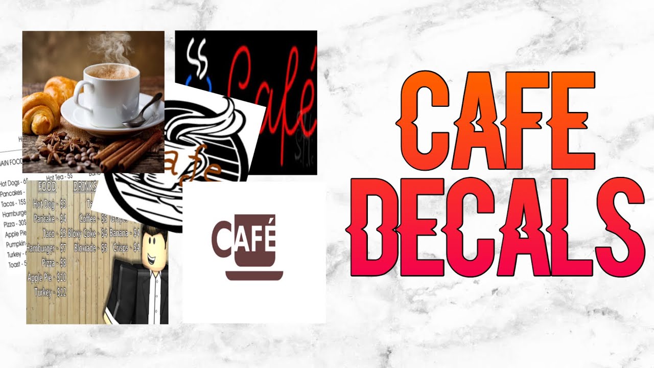 Roblox Bloxburg - Cafe Decal Id’s