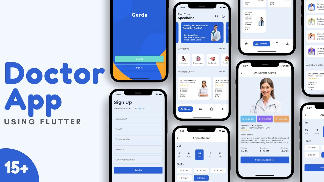 Doctor Appointment App UI Kit - Flutter