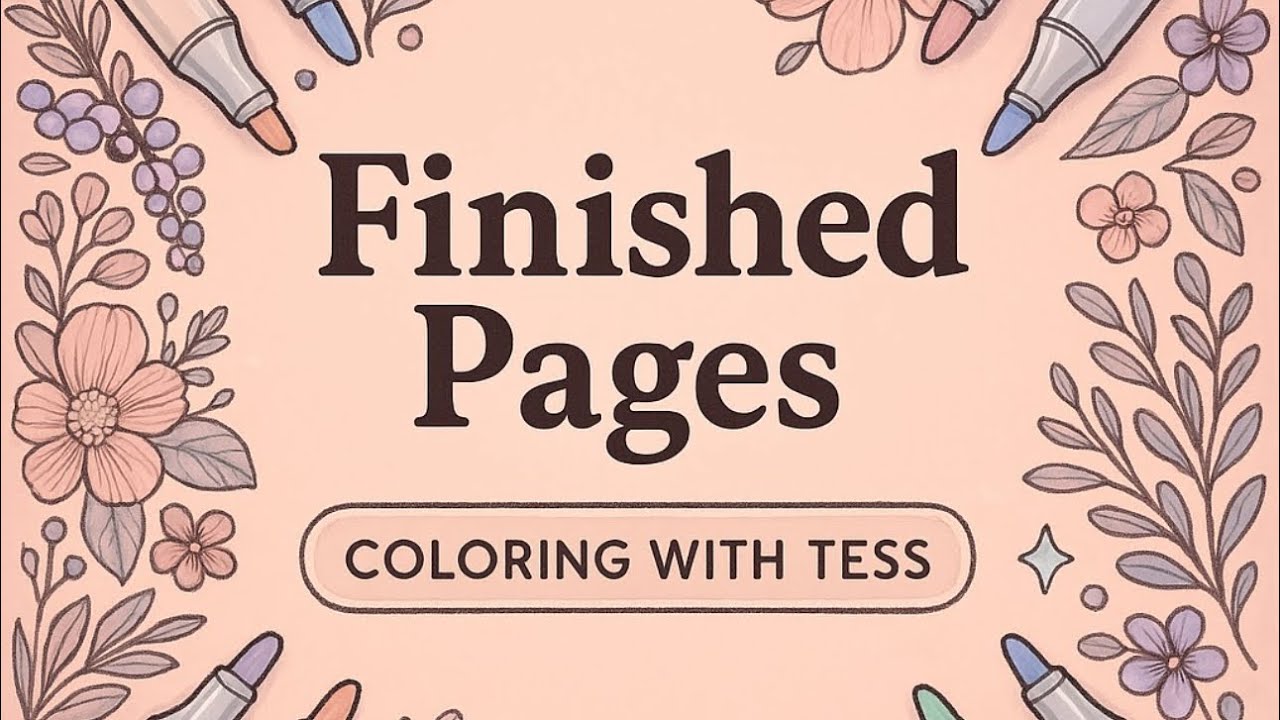 May and June 2025 Finished Coloring Pages