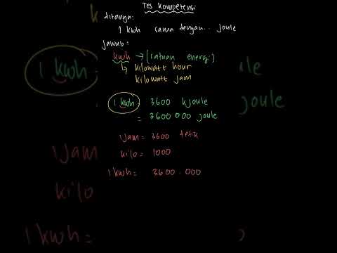 38. 1 kWh sama dengan .… a. 3.600 joule b.... | Belajar IPA: Me | Kelas 9 | 9 | IPA