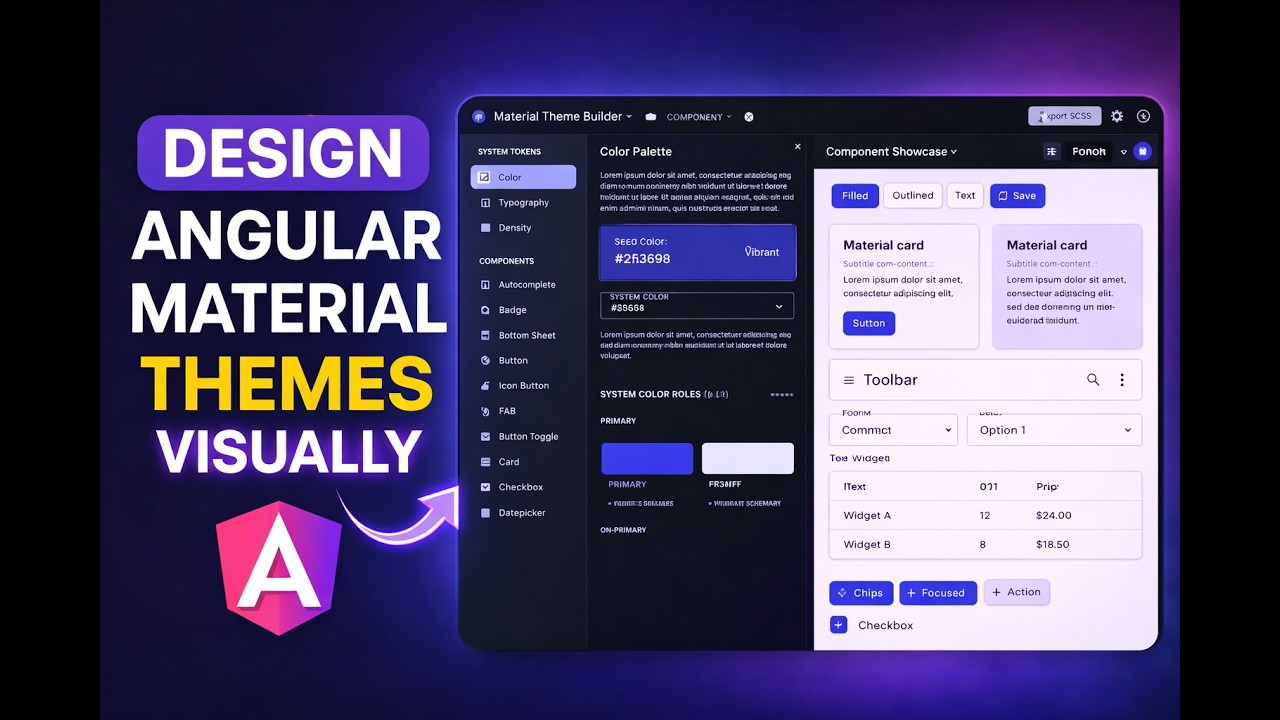 Design Angular Material Themes Visually (Full Walkthrough)