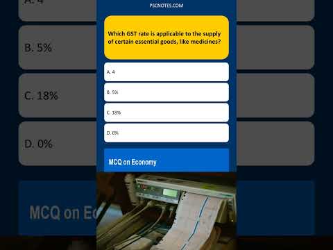 Which GST rate is applicable to the supply of certain essential goods, like medicines?