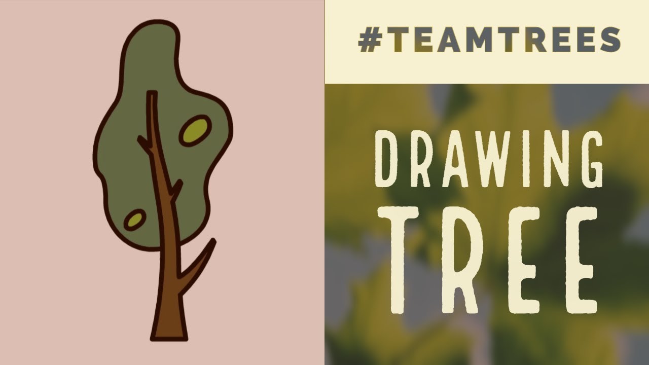 How to Draw Tree Coloring Page for Kids - Type 4