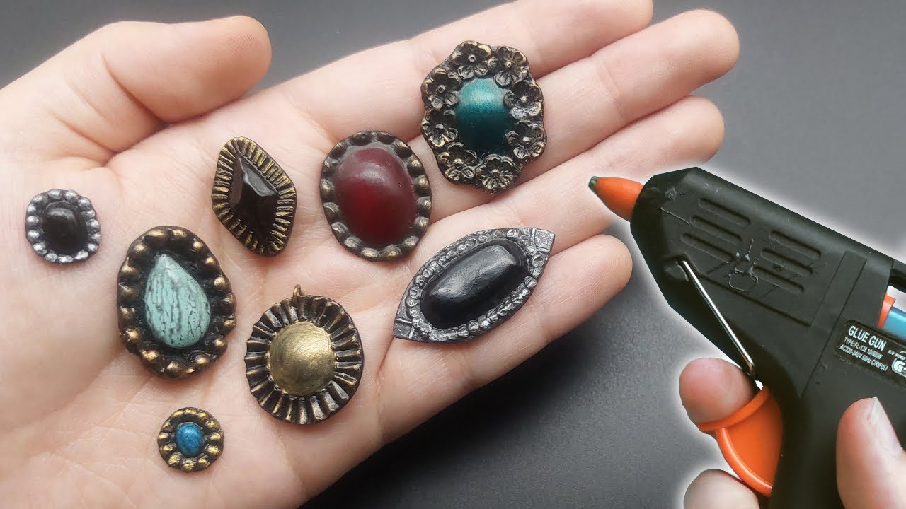 DIY Hot Glue Gemstones - Vintage Edition!