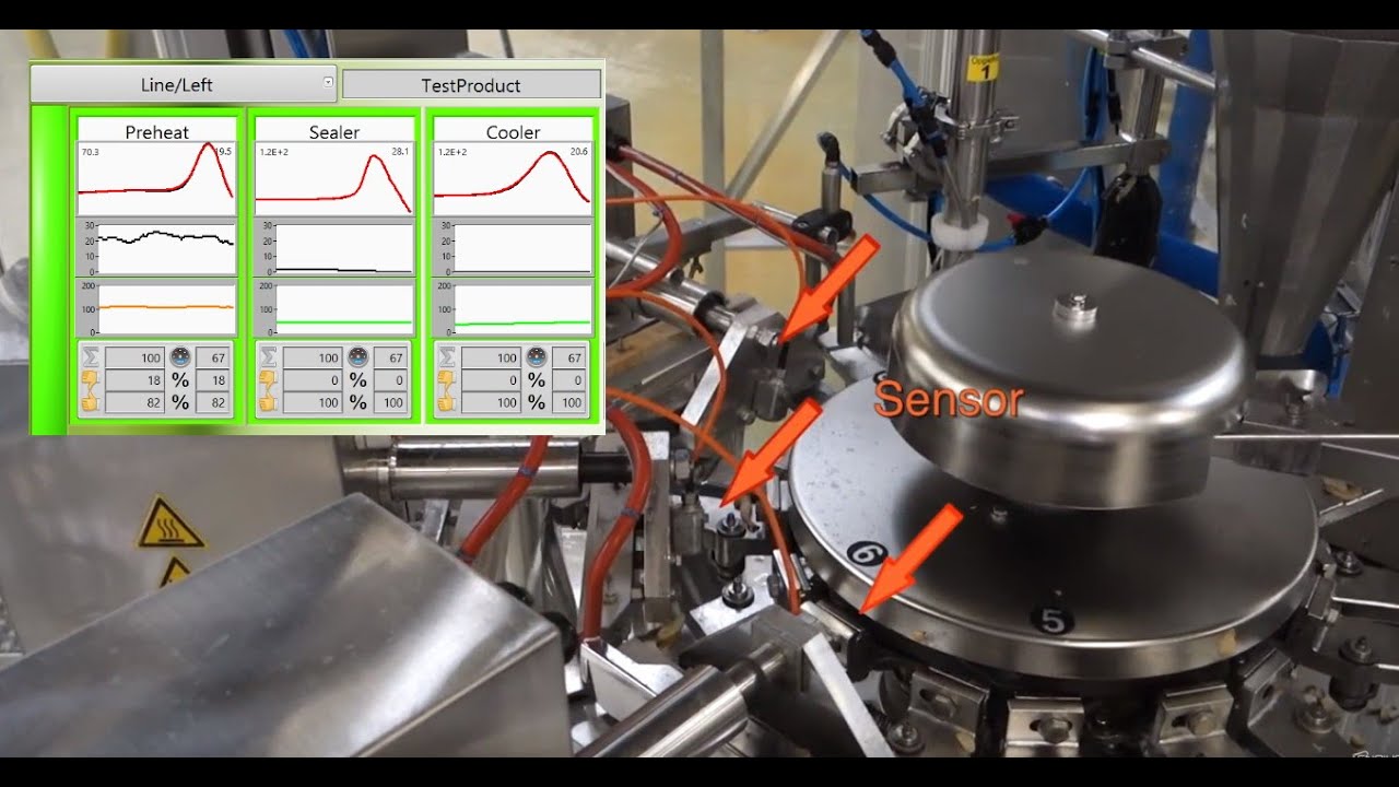 SealScope™ monitoring & inspection technology on pouch packaging line