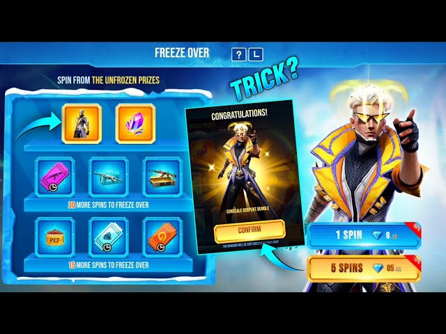 How to get Sunscale Serpent Bundle from Freeze Over event in Free Fire