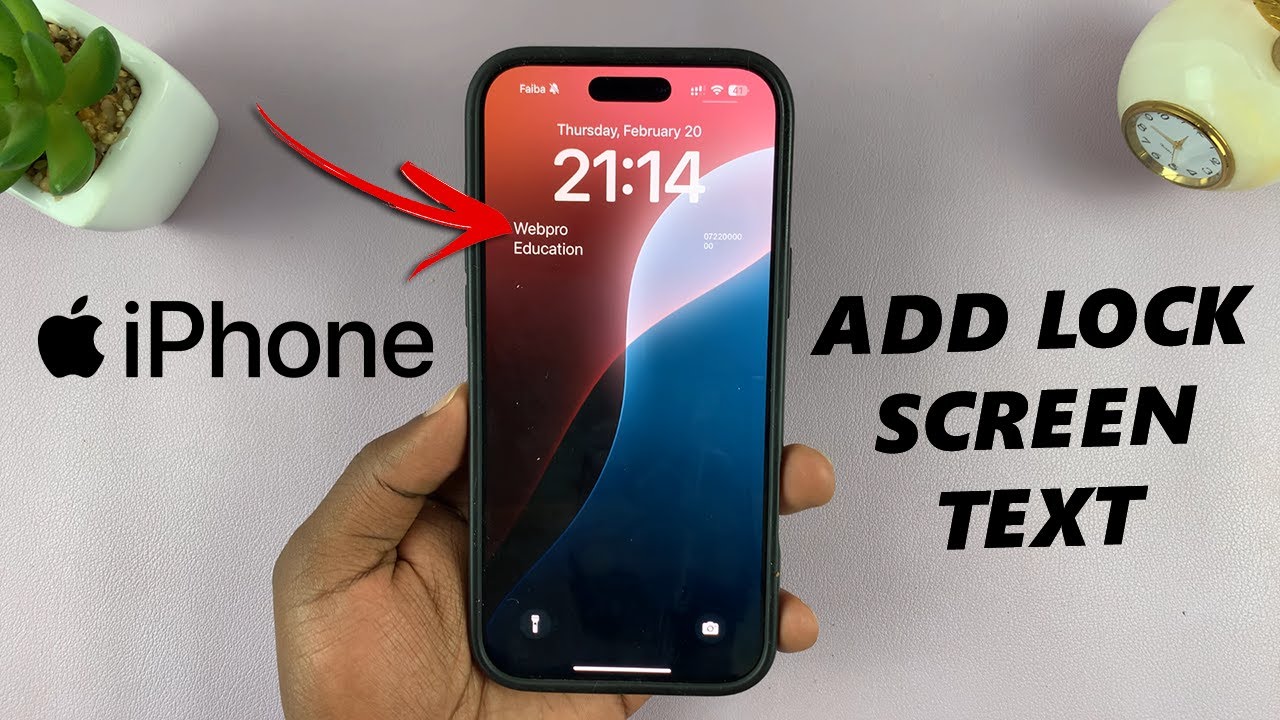 How To Add Any Text On Your iPhone Lock Screen