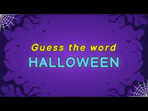 Guess The Word Game - Halloween: English ESL video lessons