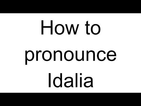 How to Pronounce Idalia (Spanish)