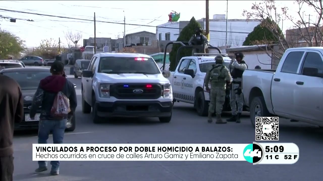 They were formally charged in connection with a double homicide by gunfire.