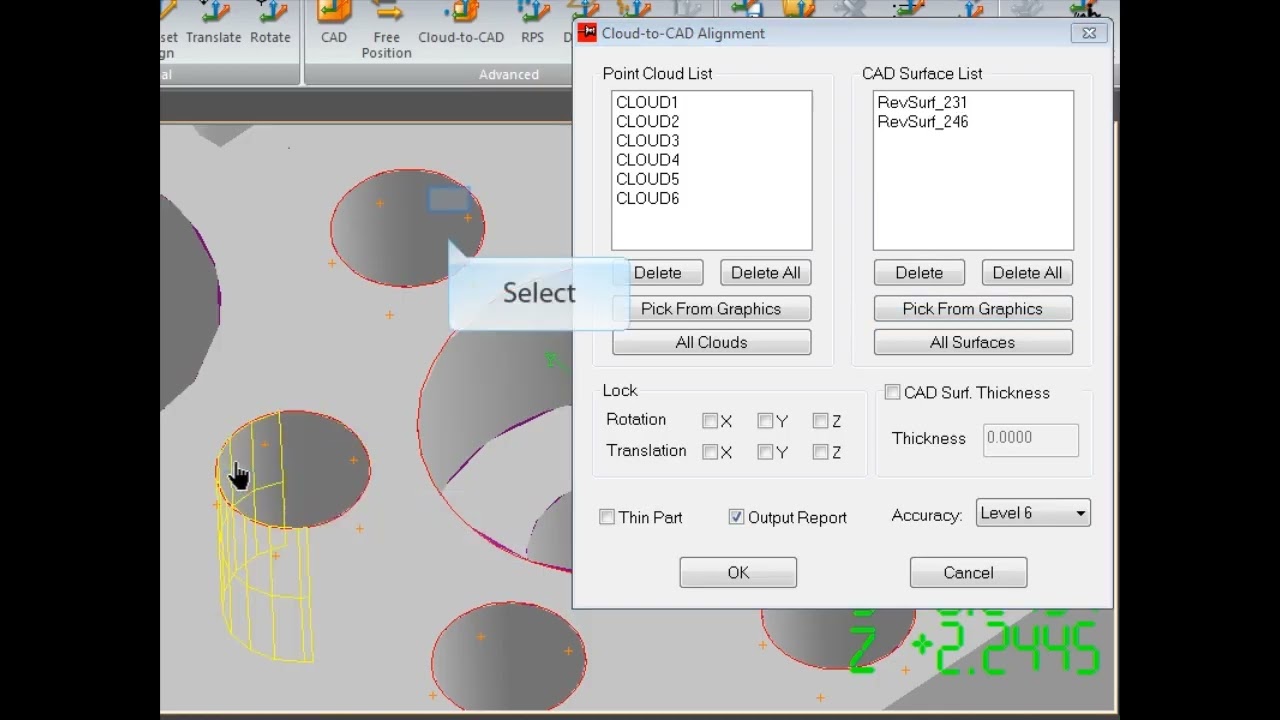 CMM Manager - Rotate Align on Bolt Hole Pattern