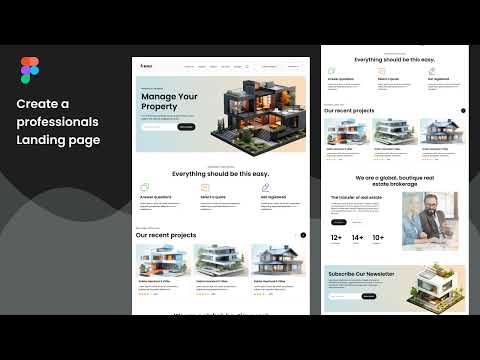 Real Estate Landing page Figma Download Free Templates