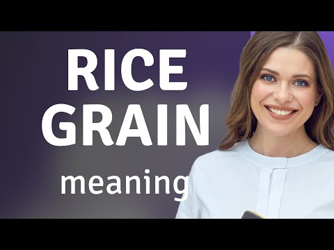 Understanding the Phrase "Rice Grain"