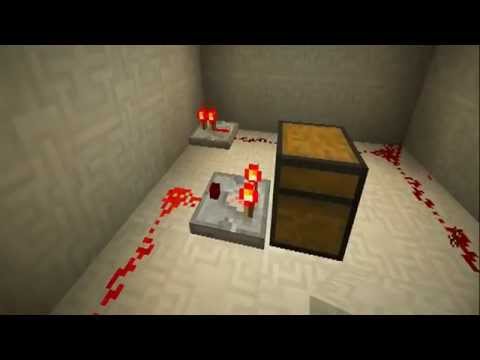 Minecraft redstone update - Chest Trap Minecraft Project