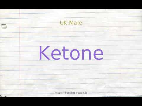 How to pronounce ketone