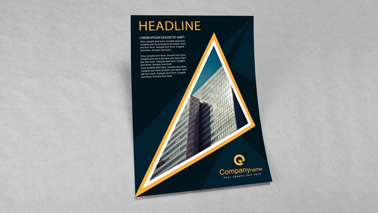 Illustrator tutorial - Architecture flyer template