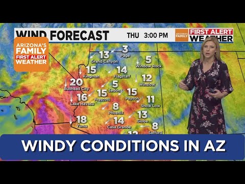 Gusty winds throughout Arizona