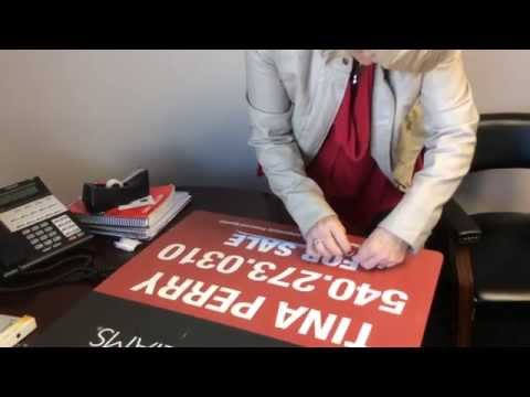 How to add office numbers to real estate signs