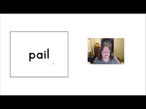 Words with -ai as in rain.