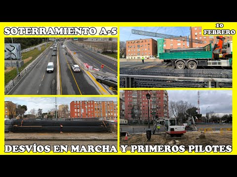 🚧 OBRAS DEL SOTERRAMIENTO DE LA A-5: DESVÍOS EN MARCHA Y PRIMEROS ...