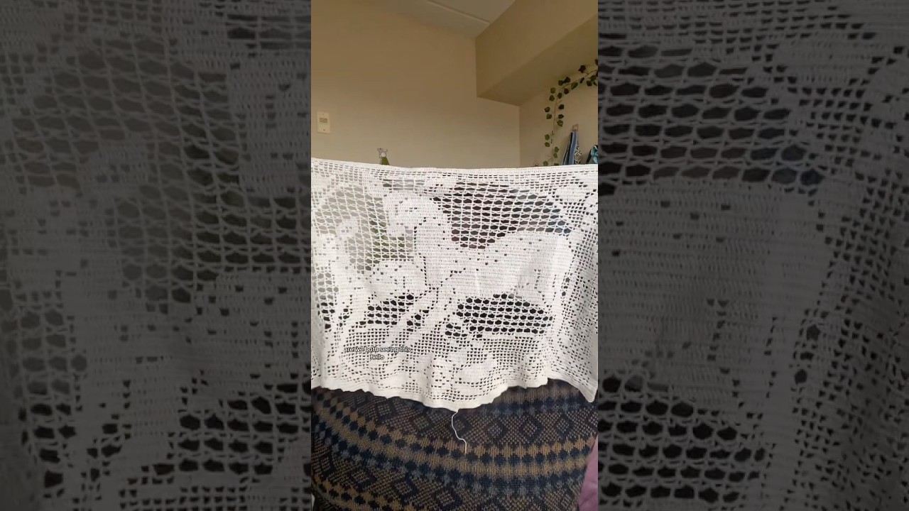 How is this crochet?! #crochetdoily #doilies #crochet #crochetpattern #filetcrochet