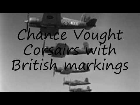 How to pronounce Chance Vought Corsairs with British markings in English?