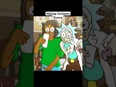 Hiphop Cartoons Gunna #shorts #2danimation #digitalart #newartist #gunna #rickandmorty #hiphop