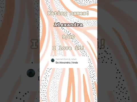 Rating names: Alexandra