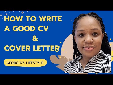 How to write a CV & COVER LETTER | Sample CV and cover letter