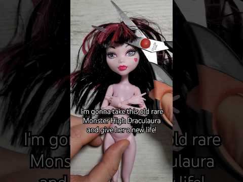 Customize rare G1 Draculaura 💗 #doll #ooak #monsterhigh #barbie #diy #diycrafts