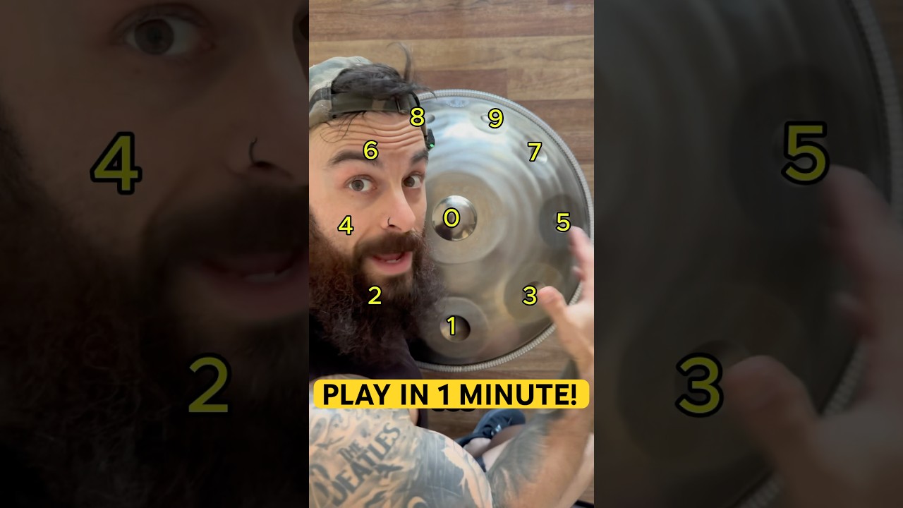 Learn Handpan in 1 Minute | Easy Beginner Tutorial