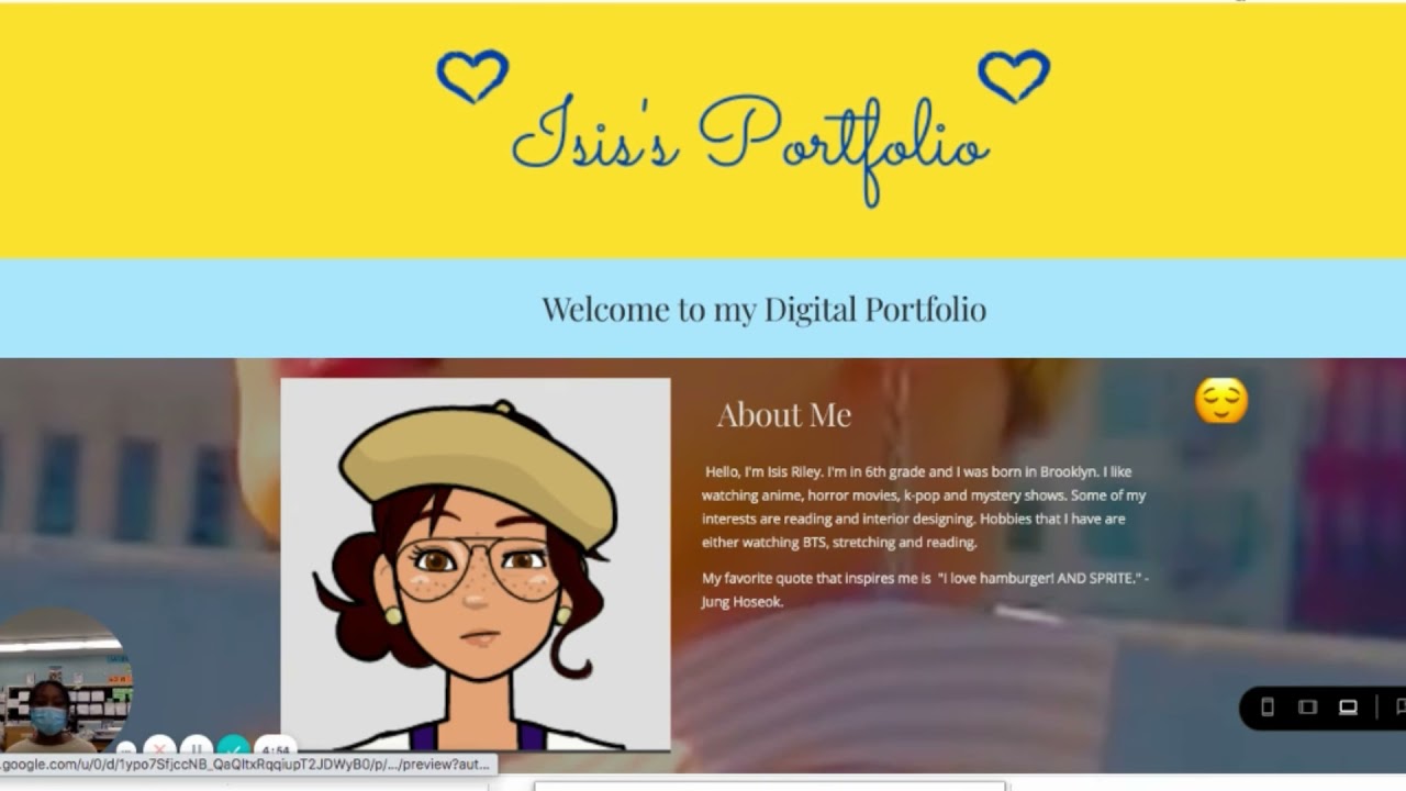 Digital Portfolios with Google Slides