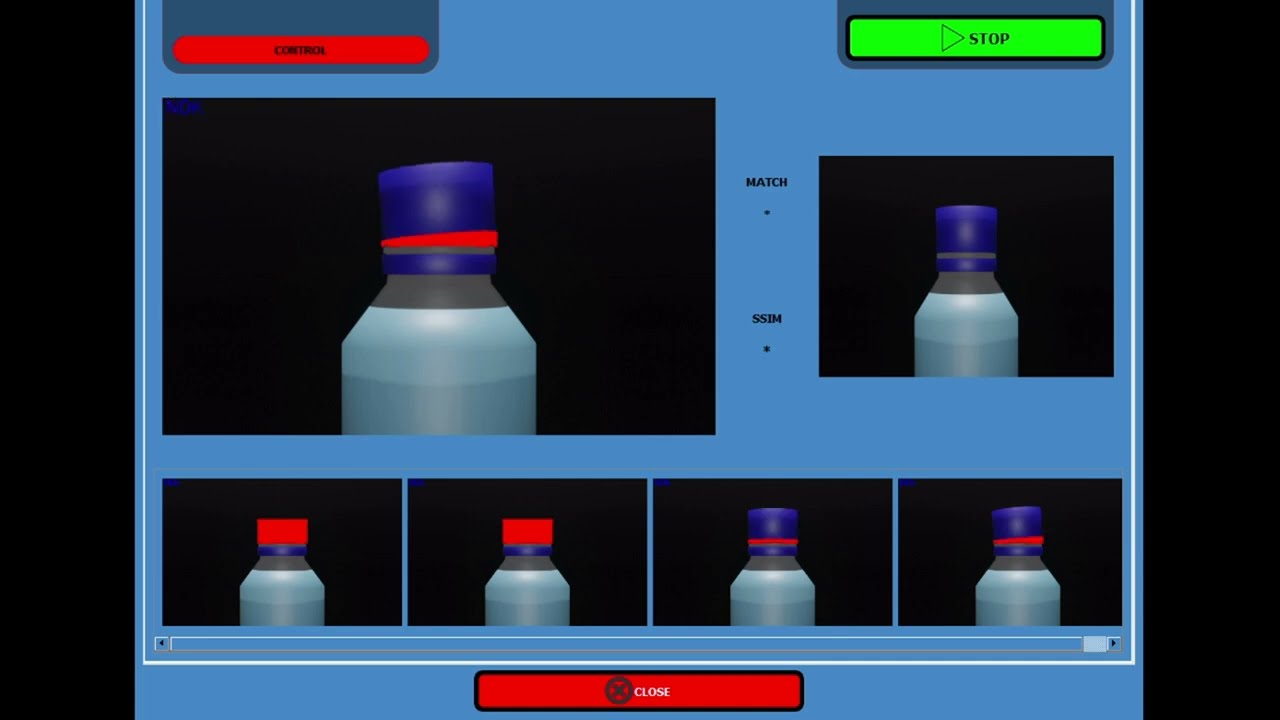 Bottle Cap Control (Python - OpenCV - PyQt - Structural Similarity)