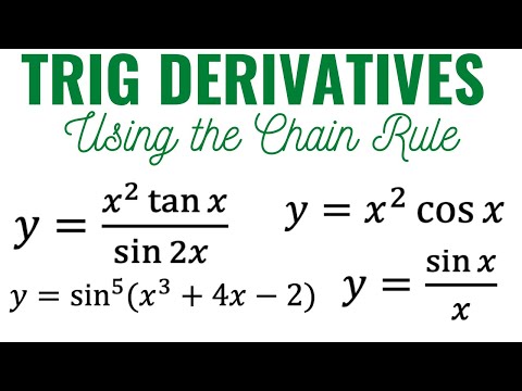 Trig Derivatives using the Chain Rule