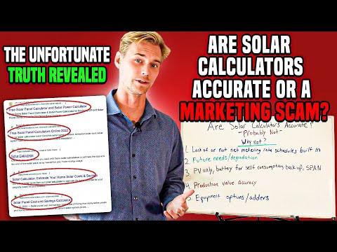 Are Solar Calculators Accurate? Solar Scams Exposed.