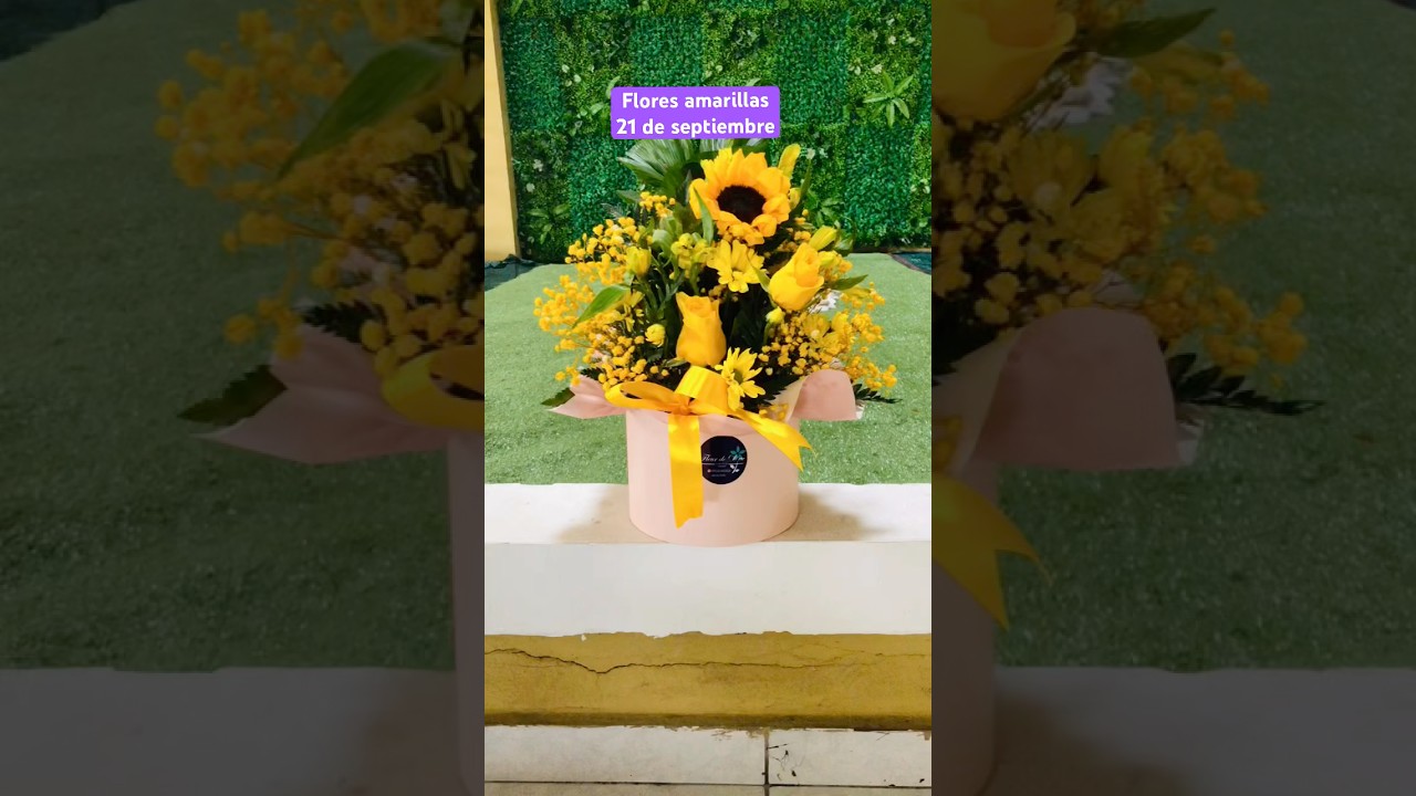 Llegó la primavera 🌼 flores amarillas, 21 de septiembre #ramos #flowers #arreglosflorales #flowers