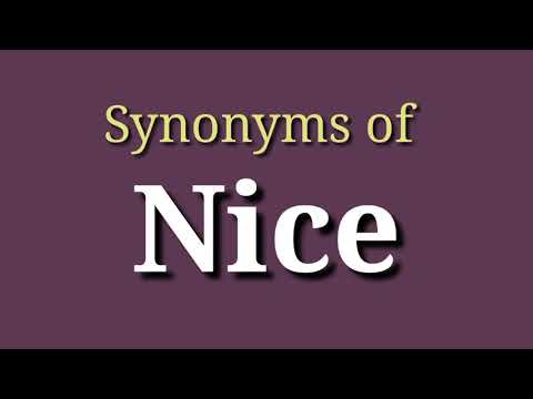 Synonyms of Nice
