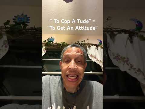 “To Cop A Tude” = What does it mean to get an attitude???