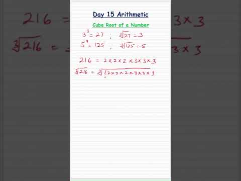 Day 15 - Cube Root of a Number! ✅ #cuberoots #MathShorts #QuickMath #Perfectcubes #GEDMath #cubes