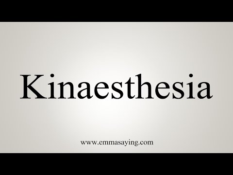 How To Say Kinaesthesia
