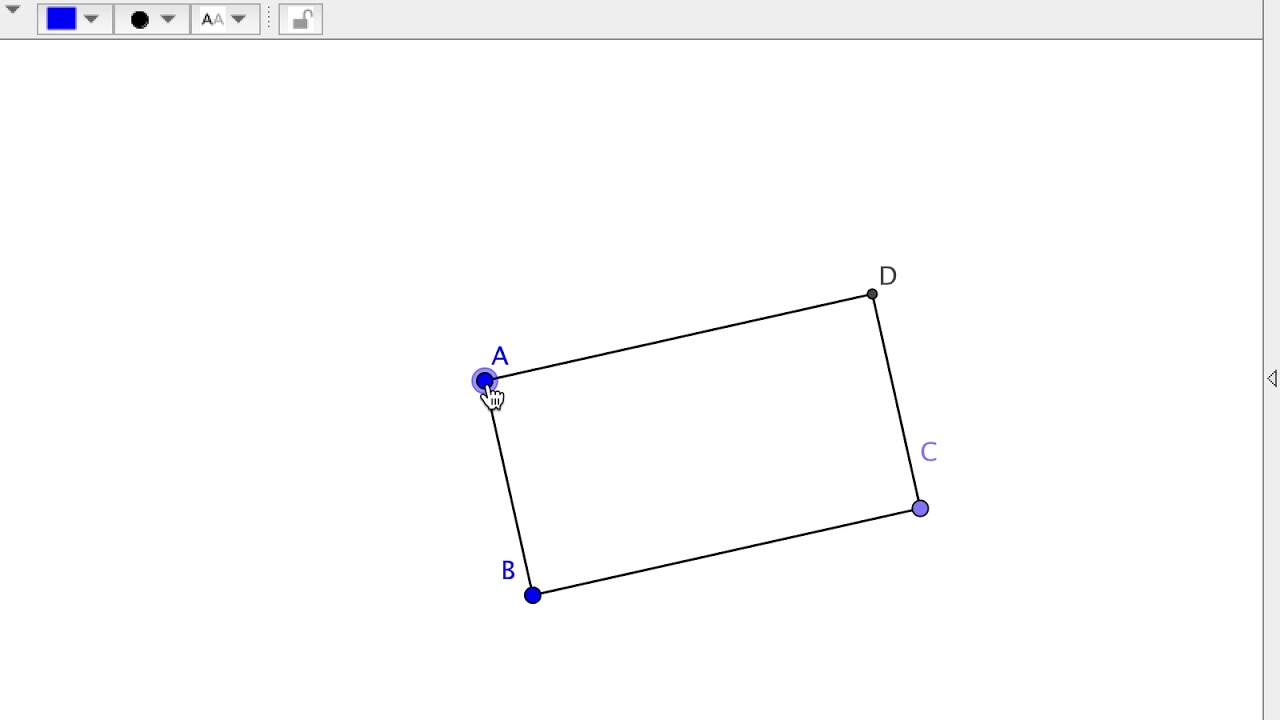 GeoGebra Tutorial 3 - Constructing a Rectangle