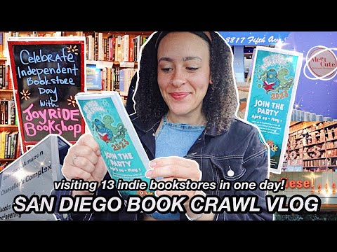 📚 Visiting *13* Independent Bookstores in ONE DAY! | 2023 San Diego County Book Crawl Vlog✨