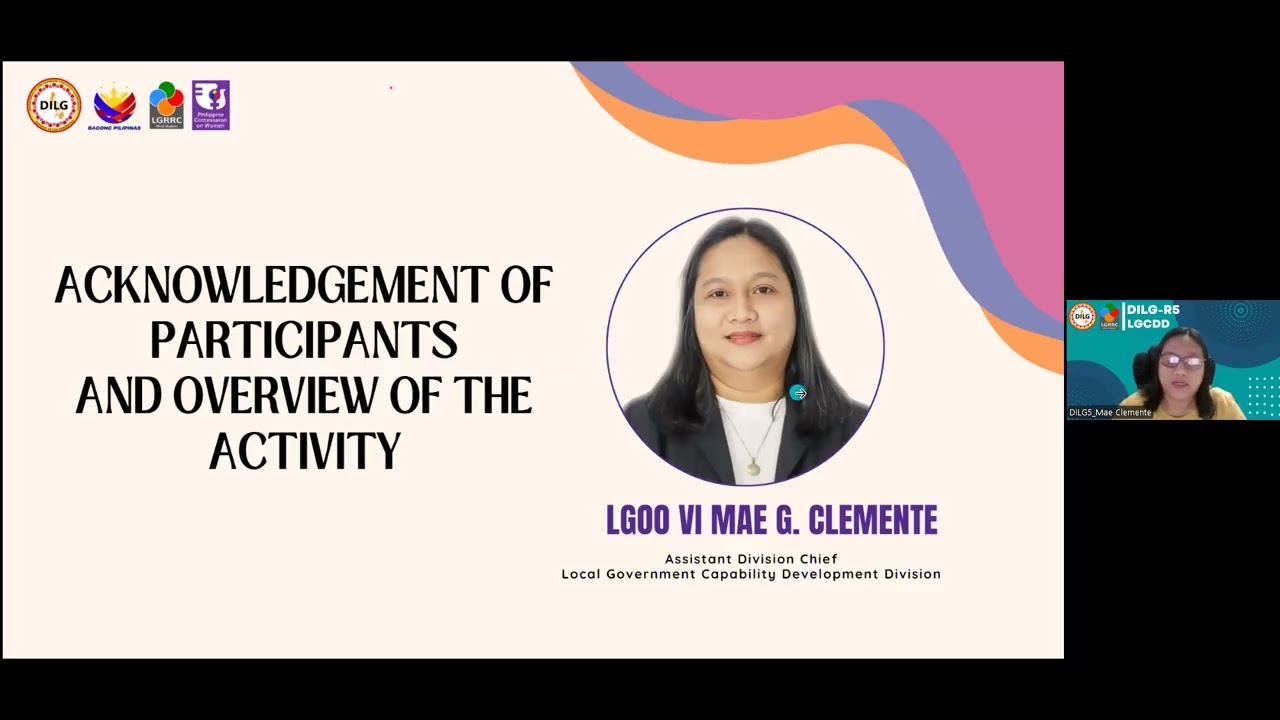 Orientation for the GFPS Functionality Assessment Tool GFAsT for LGUs