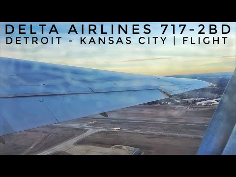 Delta Airlines 717-2BD [N955AT] Detroit to Kansas City | Flight