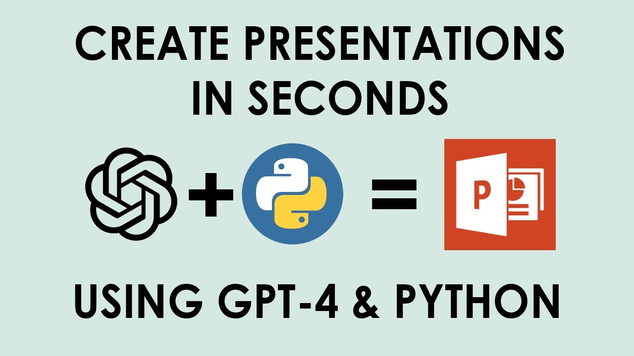 How To Use GPT-4 & Python to Make PowerPoint Presentations in SECONDS! ⏰ Time-Saving Hack Revealed!