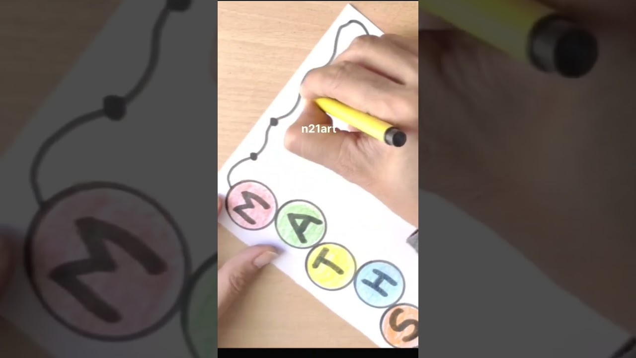 ♥️Maths Project Border Design ♥️ | Project Border Design | #borderdesign #shorts #n21art