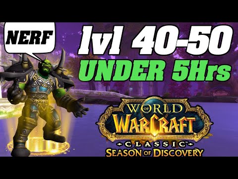 40-50 In Under 5Hrs! FASTEST WAY TO LVL! Phase 3 Season Of Discovery