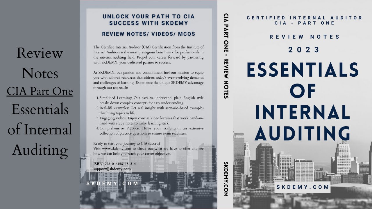 Review Notes: CIA Part One, Essentials of Internal Auditing
