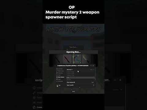 this mm2 SCRIPT allows you to SPAWN weapons! #mm2 #murdermystery2 #roblox