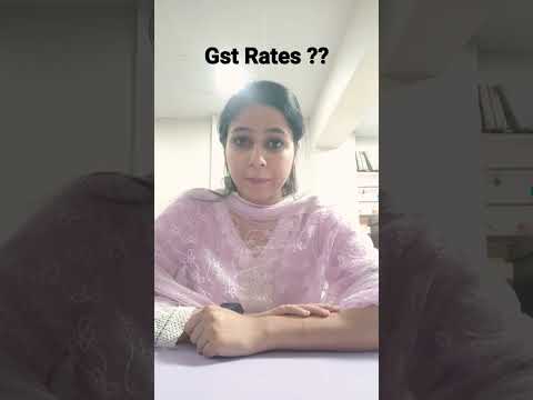 All about gst rates..